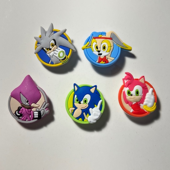 CROCS | Shoes | Sonic Charms Jibbitz Shoe Charms Knuckles Hedgehog Amy ...